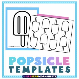 Popsicle Template (Free Printables) - Superstar Worksheets