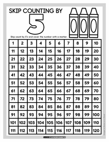 120 Chart - Superstar Worksheets