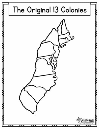 USA Map Worksheets - Superstar Worksheets