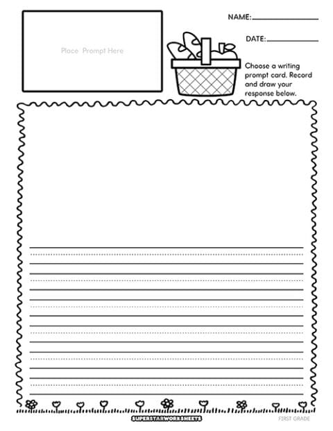 Spring Writing Prompts - Superstar Worksheets