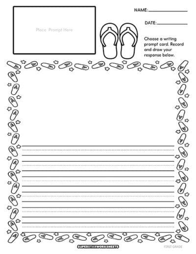 Summer Writing Prompts - Superstar Worksheets