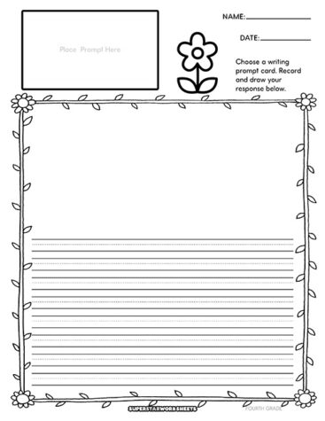 Spring Writing Prompts - Superstar Worksheets