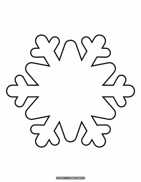 Snowflake Templates (Free Printables) - Superstar Worksheets