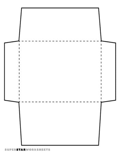 Envelope Template (Free Printables) - Superstar Worksheets