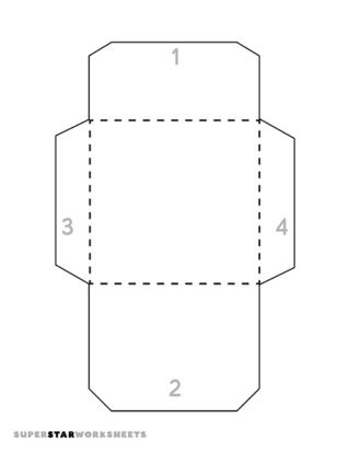 Envelope Template (Free Printables) - Superstar Worksheets