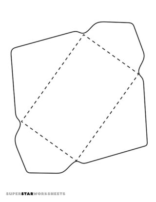 Envelope Template (Free Printables) - Superstar Worksheets