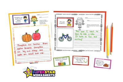 Fall Writing Prompts - Superstar Worksheets