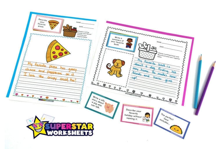 Spring Writing Prompts - Superstar Worksheets