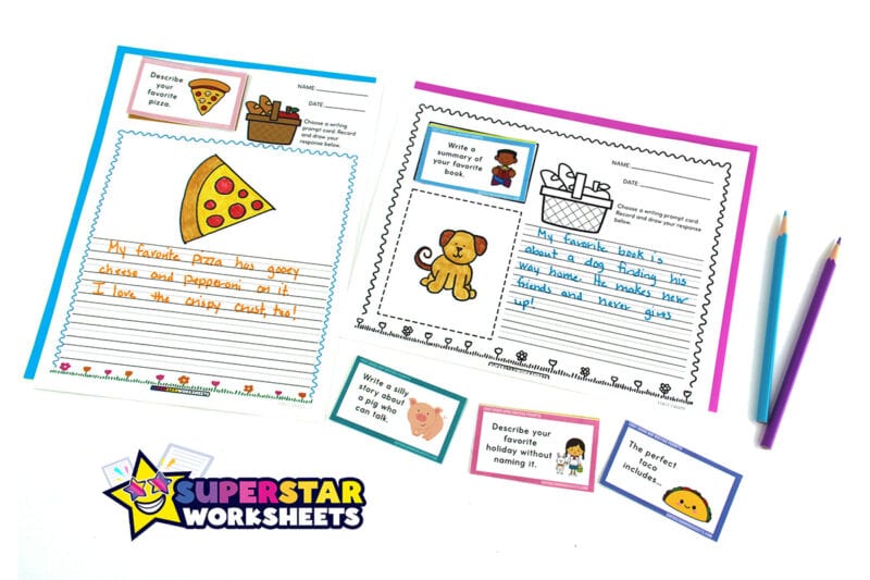 Spring Writing Prompts - Superstar Worksheets