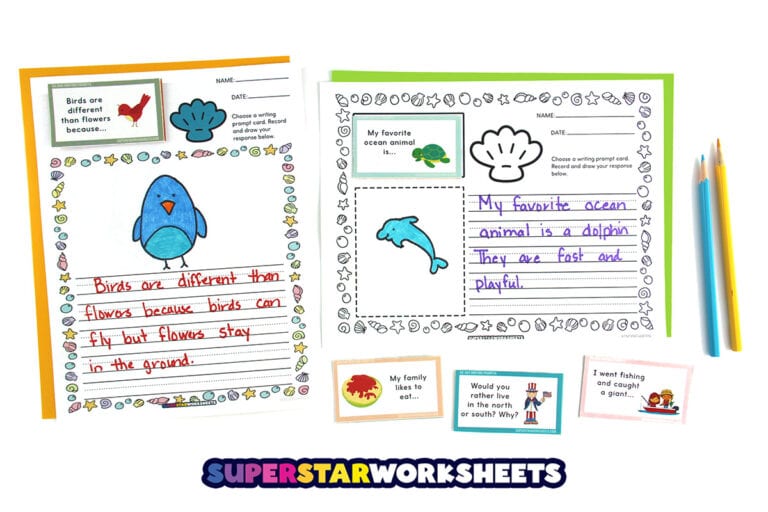 Summer Writing Prompts - Superstar Worksheets