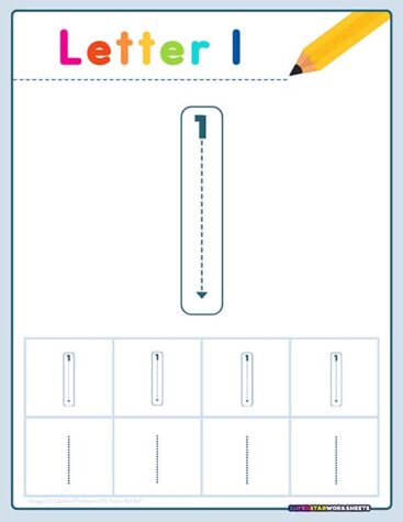 Letter L Tracing Worksheets - Superstar Worksheets