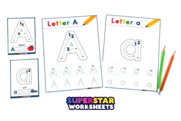 Letter A Tracing Worksheets - Superstar Worksheets