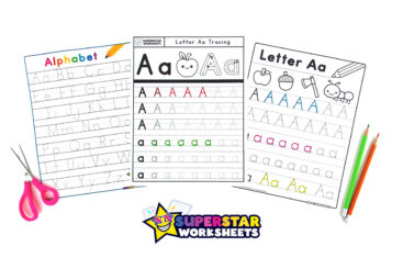 Letter A Tracing Worksheets - Superstar Worksheets