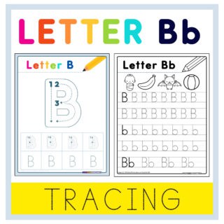 Letter B Tracing Worksheets - Superstar Worksheets
