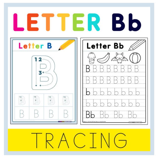 Letter B Tracing Worksheets - Superstar Worksheets