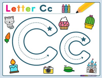 Letter C Tracing Worksheets - Superstar Worksheets