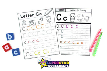 Letter C Tracing Worksheets - Superstar Worksheets