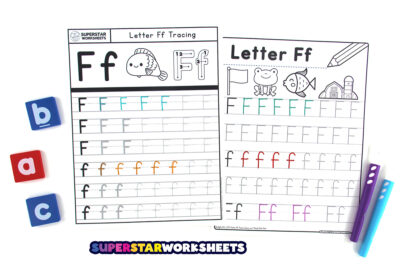 Letter F Tracing Worksheets - Superstar Worksheets