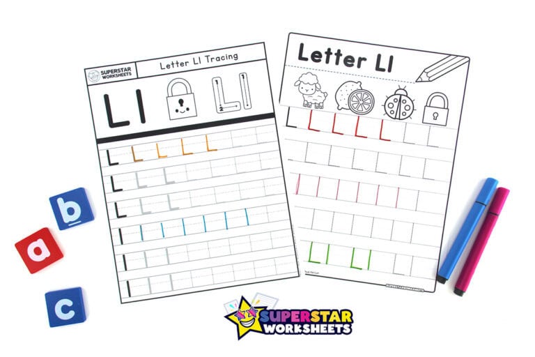 Letter L Tracing Worksheets - Superstar Worksheets