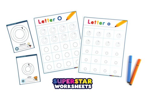 Letter O Tracing Worksheets - Superstar Worksheets