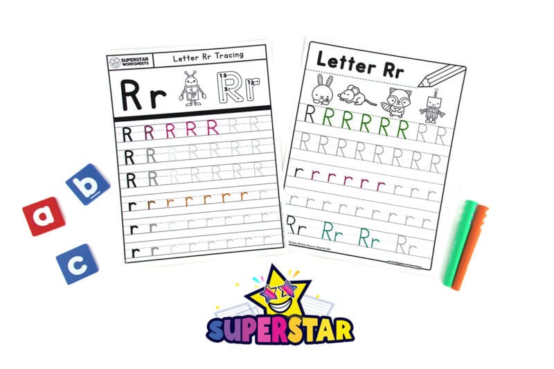 Letter R Tracing Worksheets - Superstar Worksheets