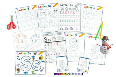 Letter S Tracing Worksheets - Superstar Worksheets