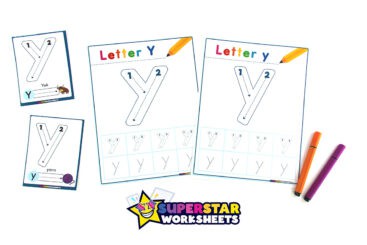 Letter Y Tracing Worksheets - Superstar Worksheets
