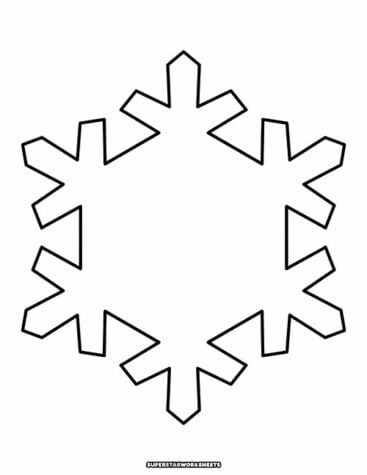 Snowflake Templates (Free Printables) - Superstar Worksheets