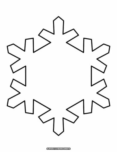 Snowflake Templates (Free Printables) - Superstar Worksheets