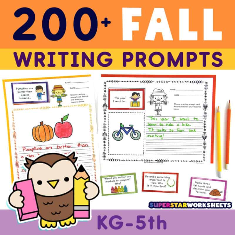 Third Grade Writing Prompts - Superstar Worksheets