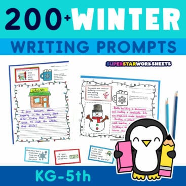 Winter Writing Prompts - Superstar Worksheets