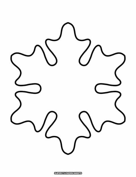 Snowflake Templates (Free Printables) - Superstar Worksheets