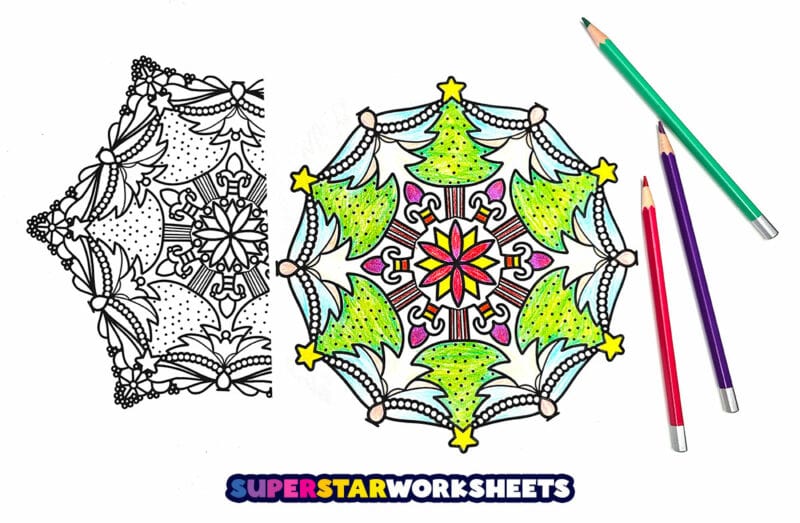 Snowflake Coloring Pages (Free Printables) - Superstar Worksheets