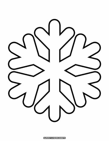 Snowflake Templates (Free Printables) - Superstar Worksheets
