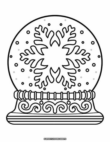 Snow Globe Templates (Free Printables) - Superstar Worksheets