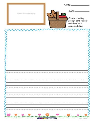 Spring Writing Prompts - Superstar Worksheets