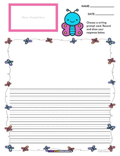 Spring Writing Prompts - Superstar Worksheets