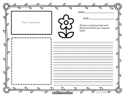 Spring Writing Prompts - Superstar Worksheets