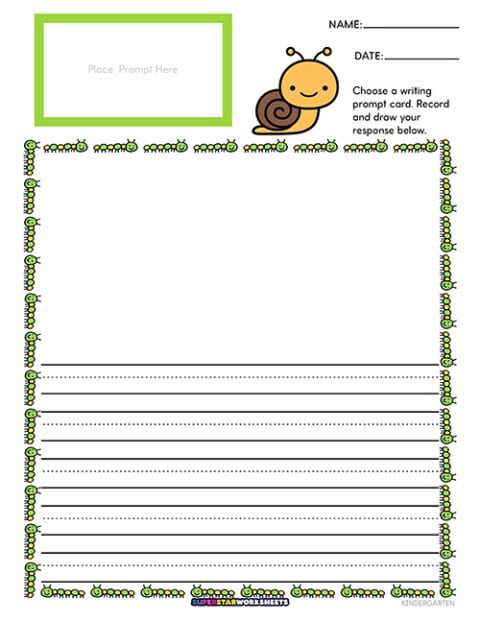 Spring Writing Prompts - Superstar Worksheets