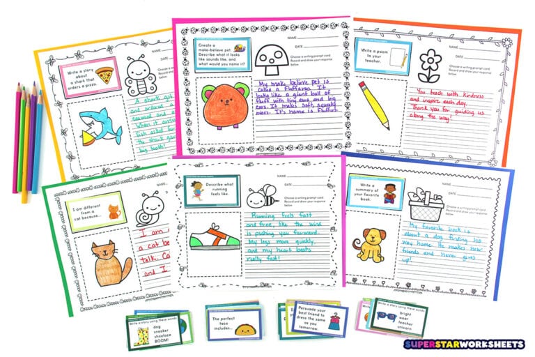 Spring Writing Prompts - Superstar Worksheets