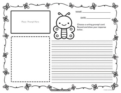 Spring Writing Prompts - Superstar Worksheets