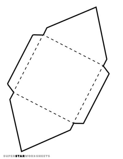 Envelope Template (Free Printables) - Superstar Worksheets