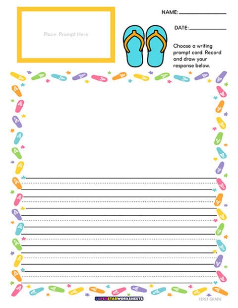 Summer Writing Prompts - Superstar Worksheets