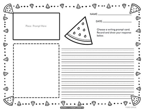 Summer Writing Prompts - Superstar Worksheets