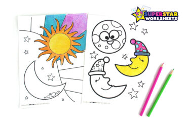 Moon Coloring Pages (Free Printables) - Superstar Worksheets