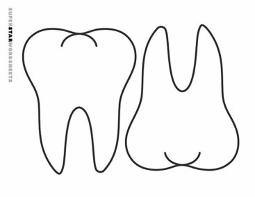 Tooth Template (Free Printables) - Superstar Worksheets