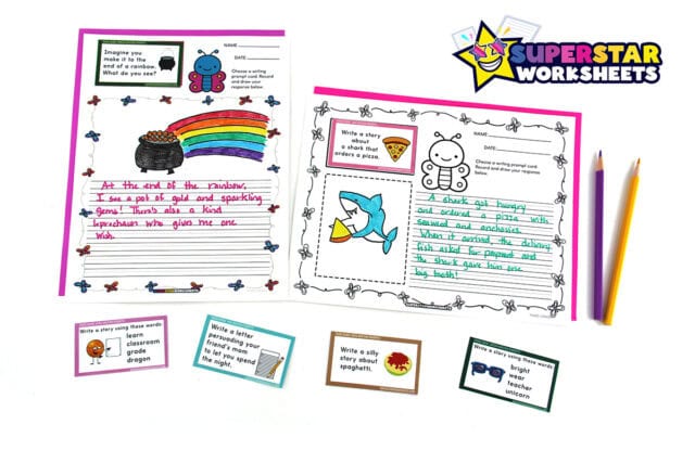 Spring Writing Prompts - Superstar Worksheets
