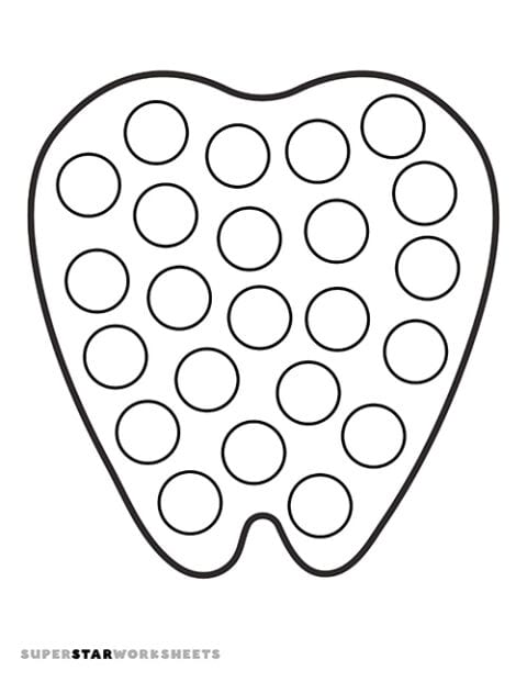 Tooth Template (Free Printables) - Superstar Worksheets