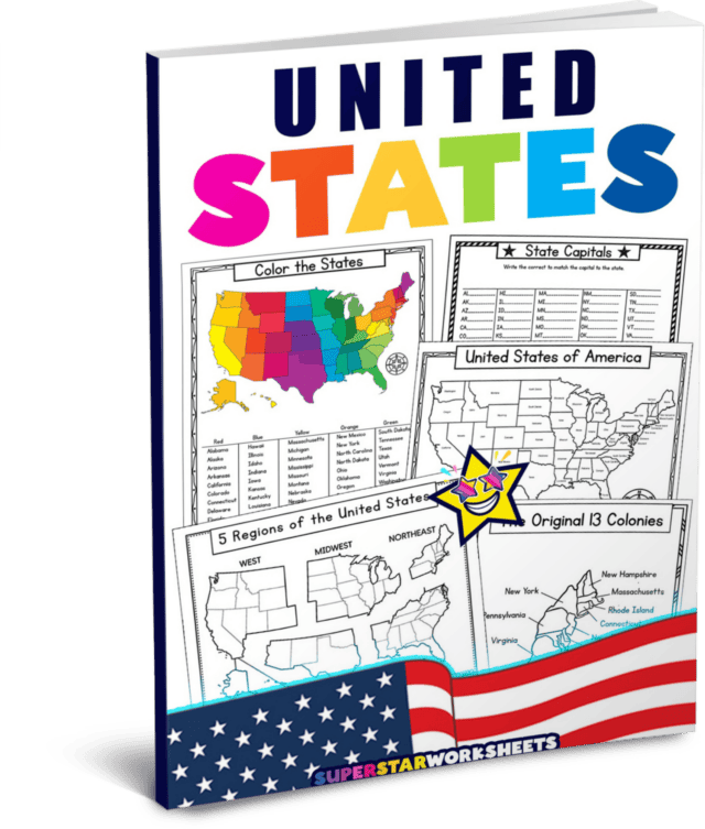 USA Map Worksheets (Free Printables) - Superstar Worksheets