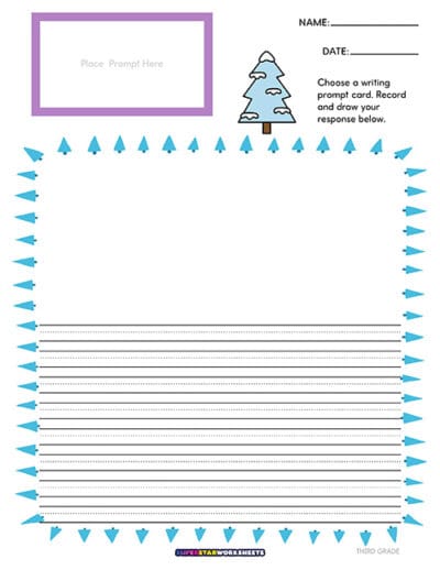 Winter Writing Prompts - Superstar Worksheets